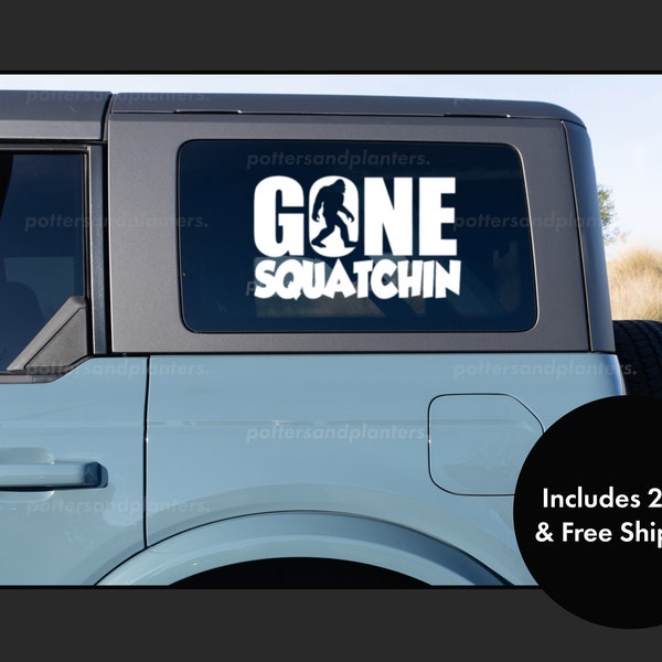 Bronco Sasquatch Window Decal - Etsy