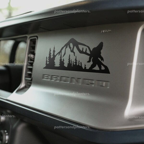 Bronco Sasquatch Window Decal - Etsy