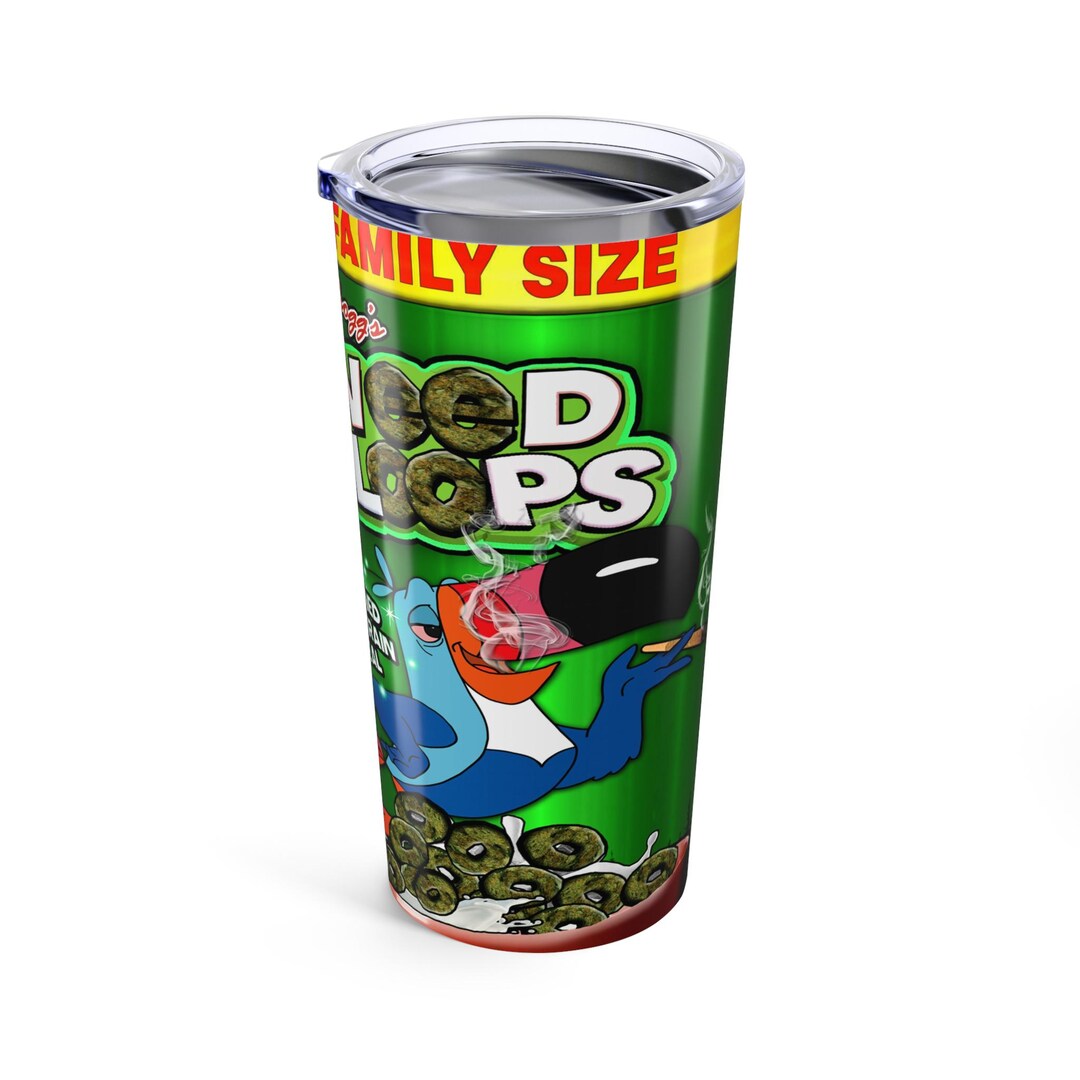 Weed Loops Parody Cereal Box Tumbler 20oz - Etsy