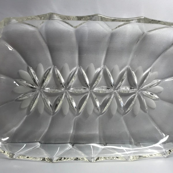 Cut Glass Tray - Etsy