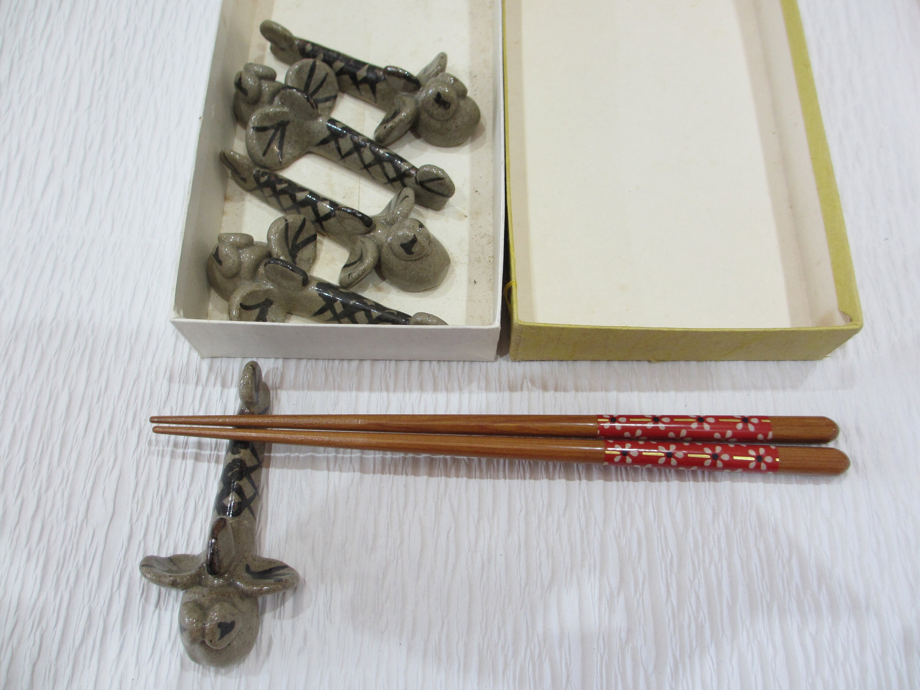 NO.34 Japanese Vintage Fish Chopstick Rest Made in Pottery 5 | Etsy New ...