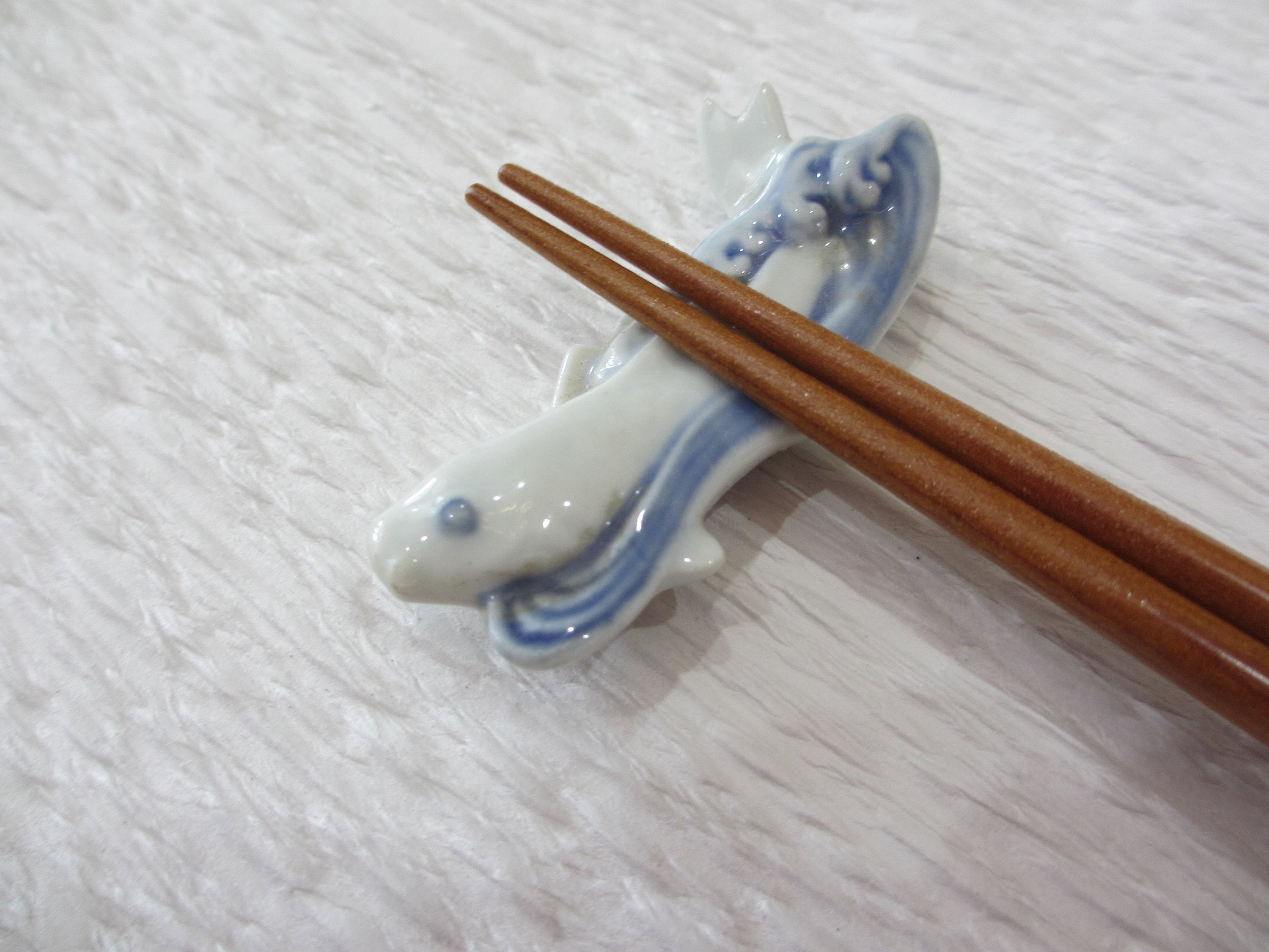 NO.192 Japanese Vintage Fish Chopstick Rest "kiyomizuyaki" "kiyomizu ...