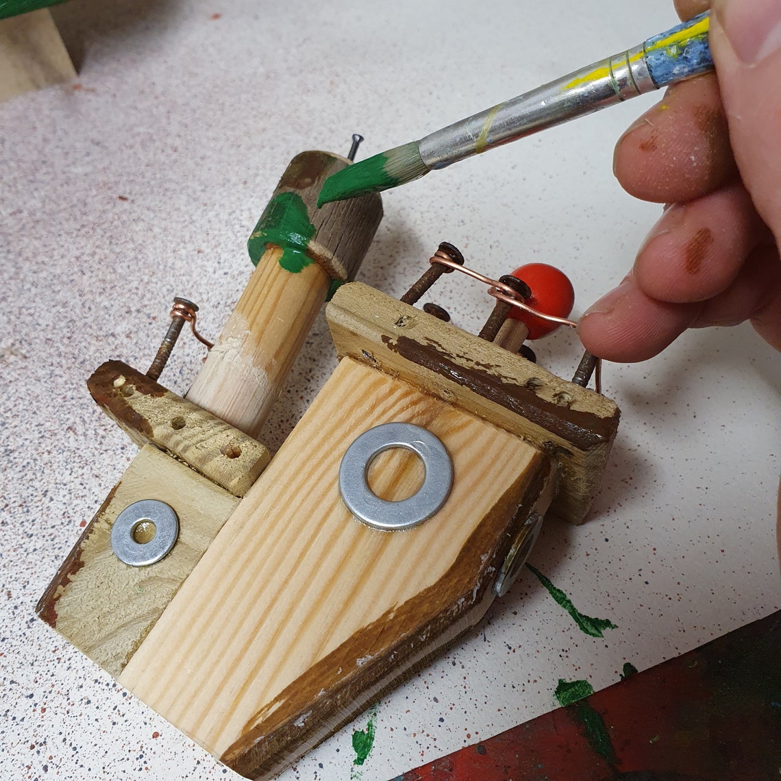 Nautical Boat Automaton Mechanical Kinetic Art Reclaimed - Etsy