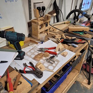 Golfing Automaton, Mechanical Kinetic Art, Reclaimed Recycled Pallet ...