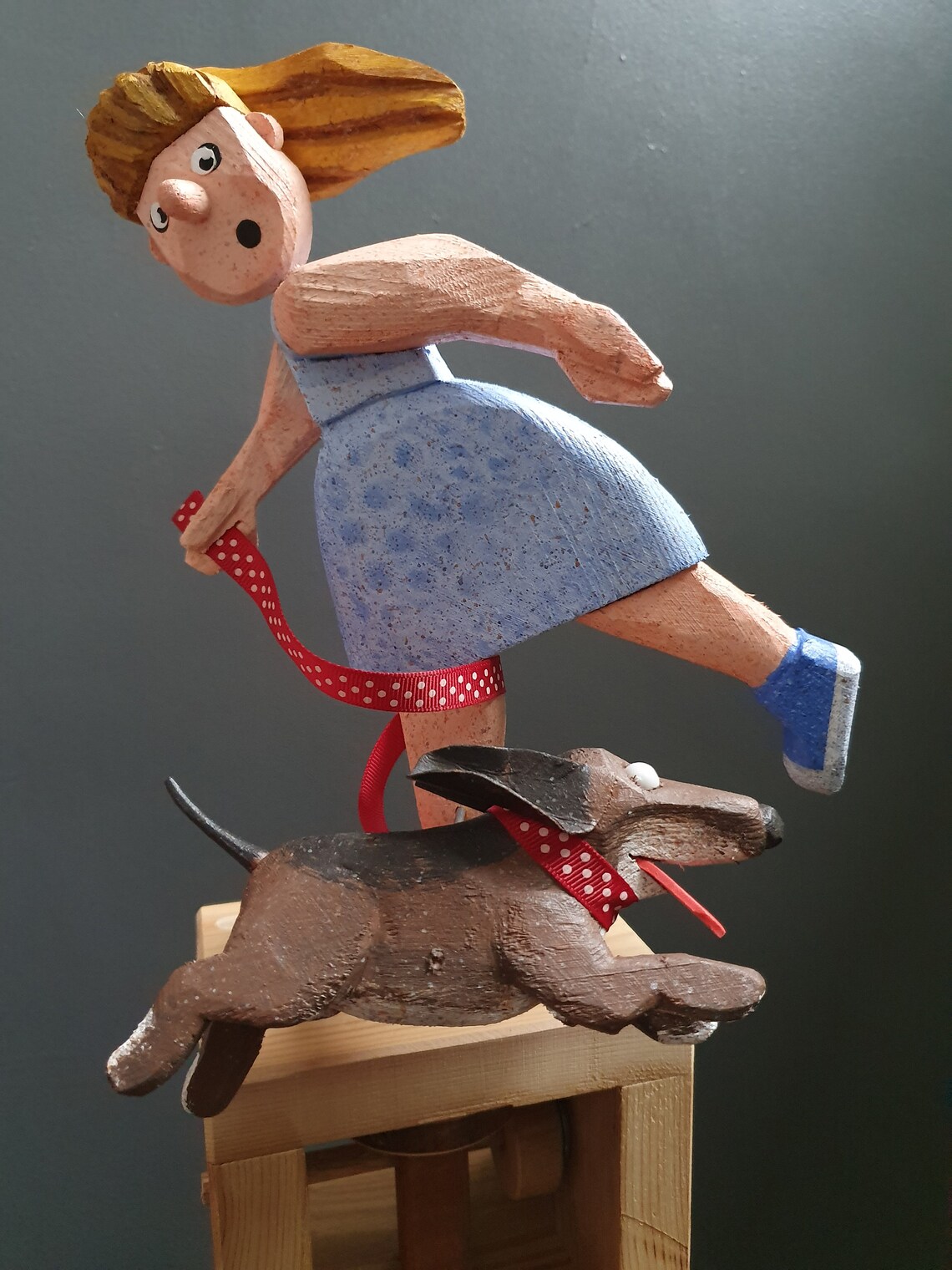 Personalised Dog Walk Automata Mechanical Kinetic Art - Etsy