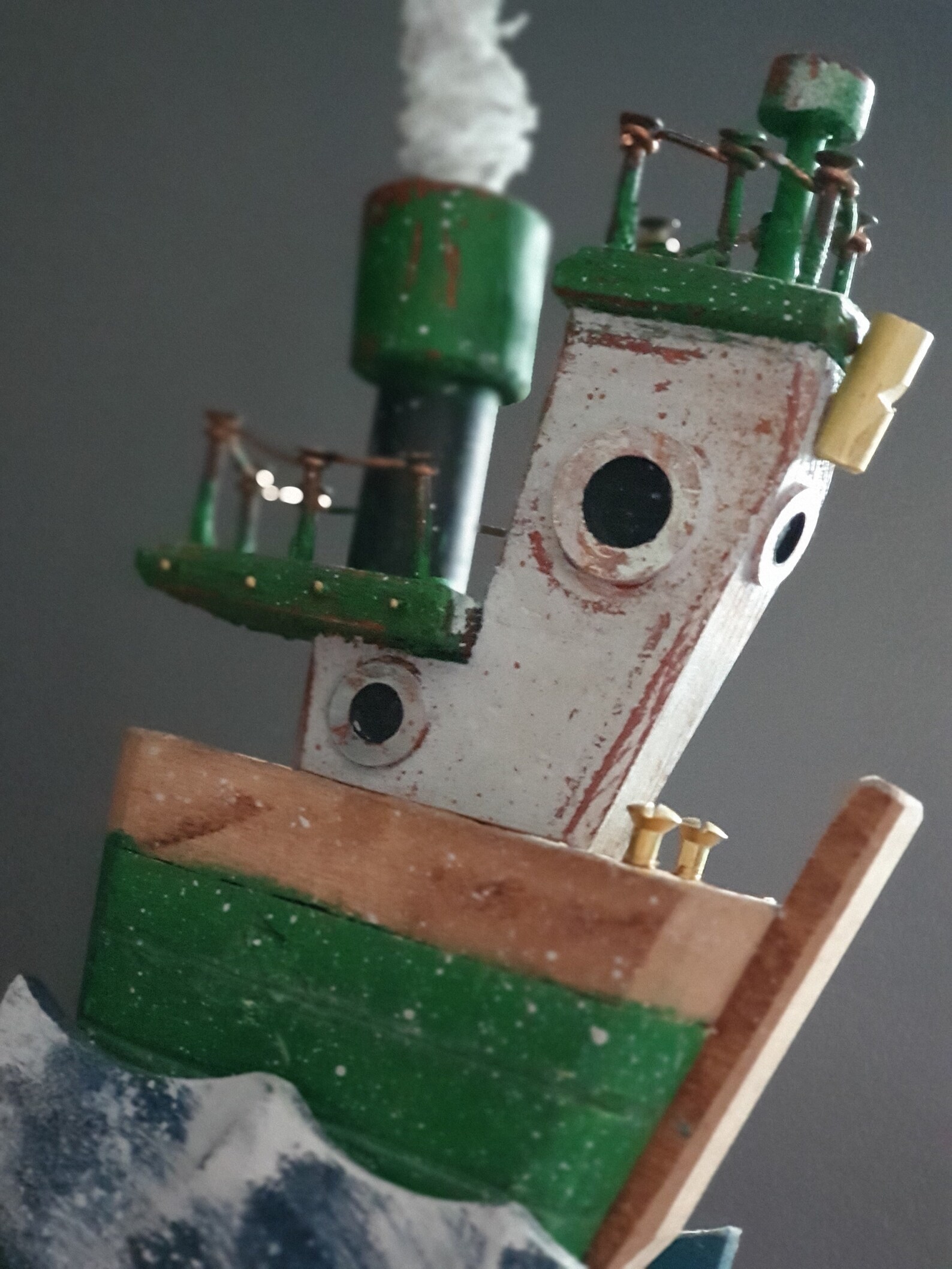 Nautical Boat Automaton Mechanical Kinetic Art Reclaimed | Etsy