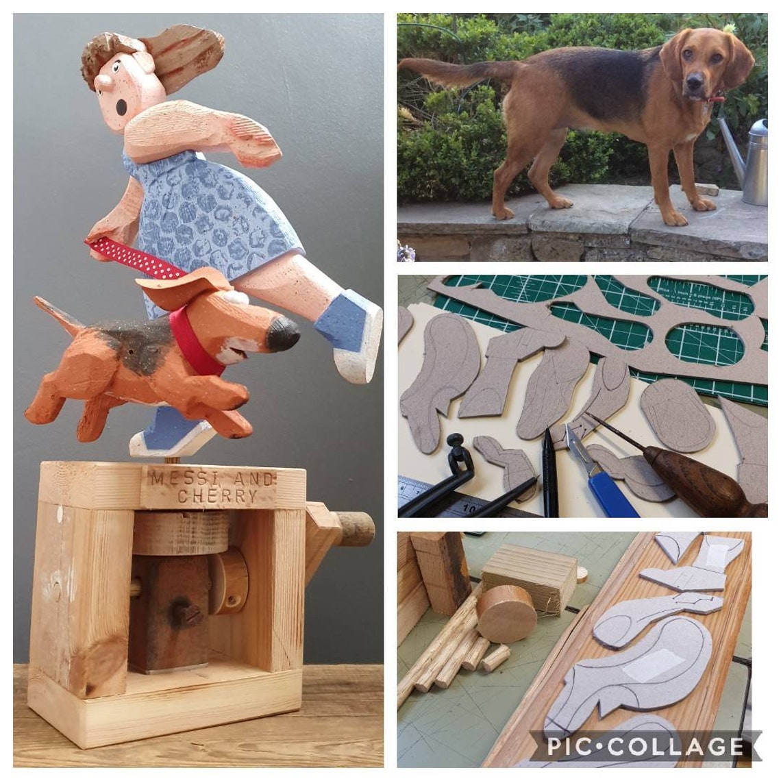 Personalised Dog Walk Automata Mechanical Kinetic Art - Etsy