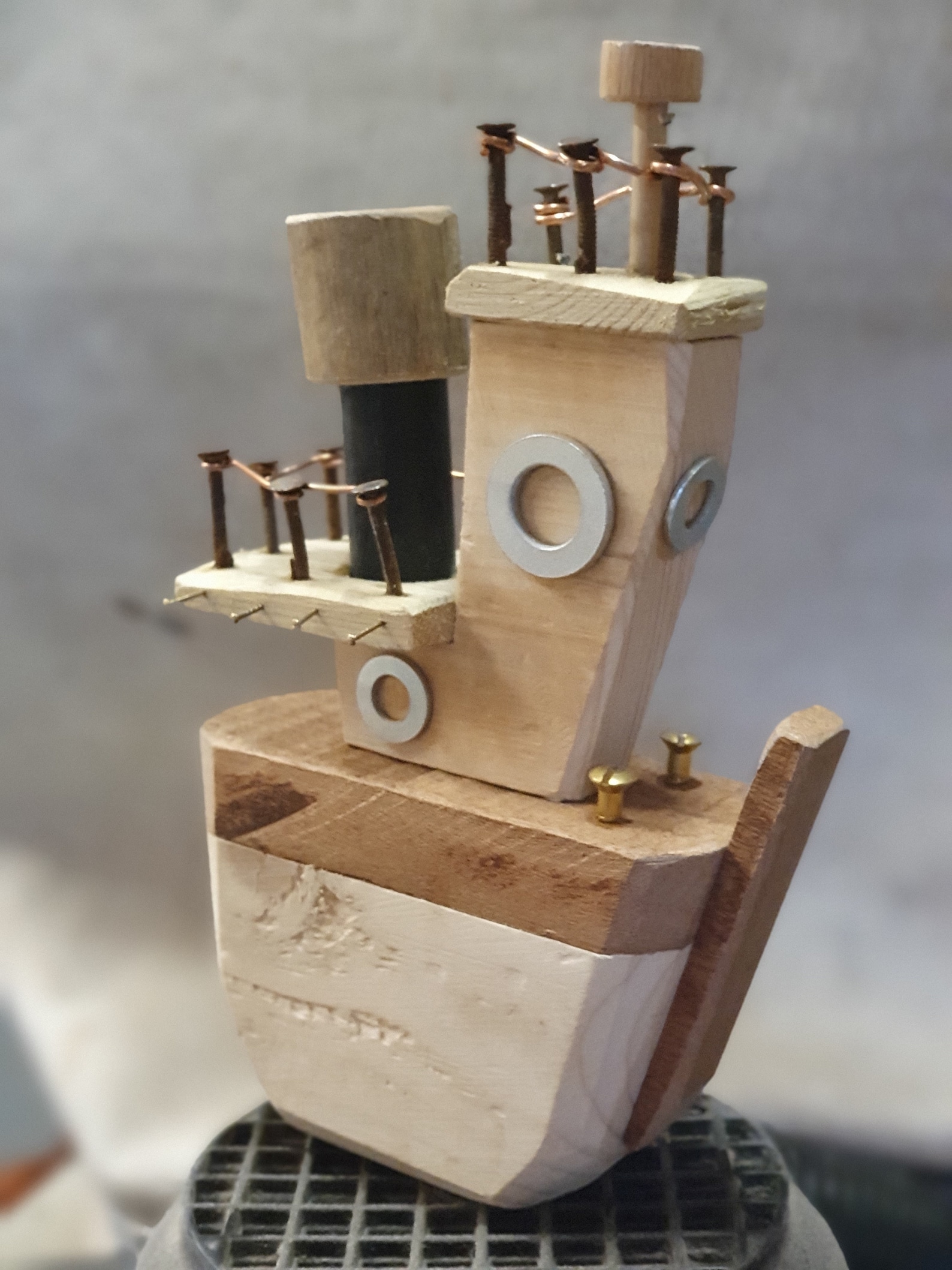 Nautical Boat Automaton Mechanical Kinetic Art Reclaimed | Etsy