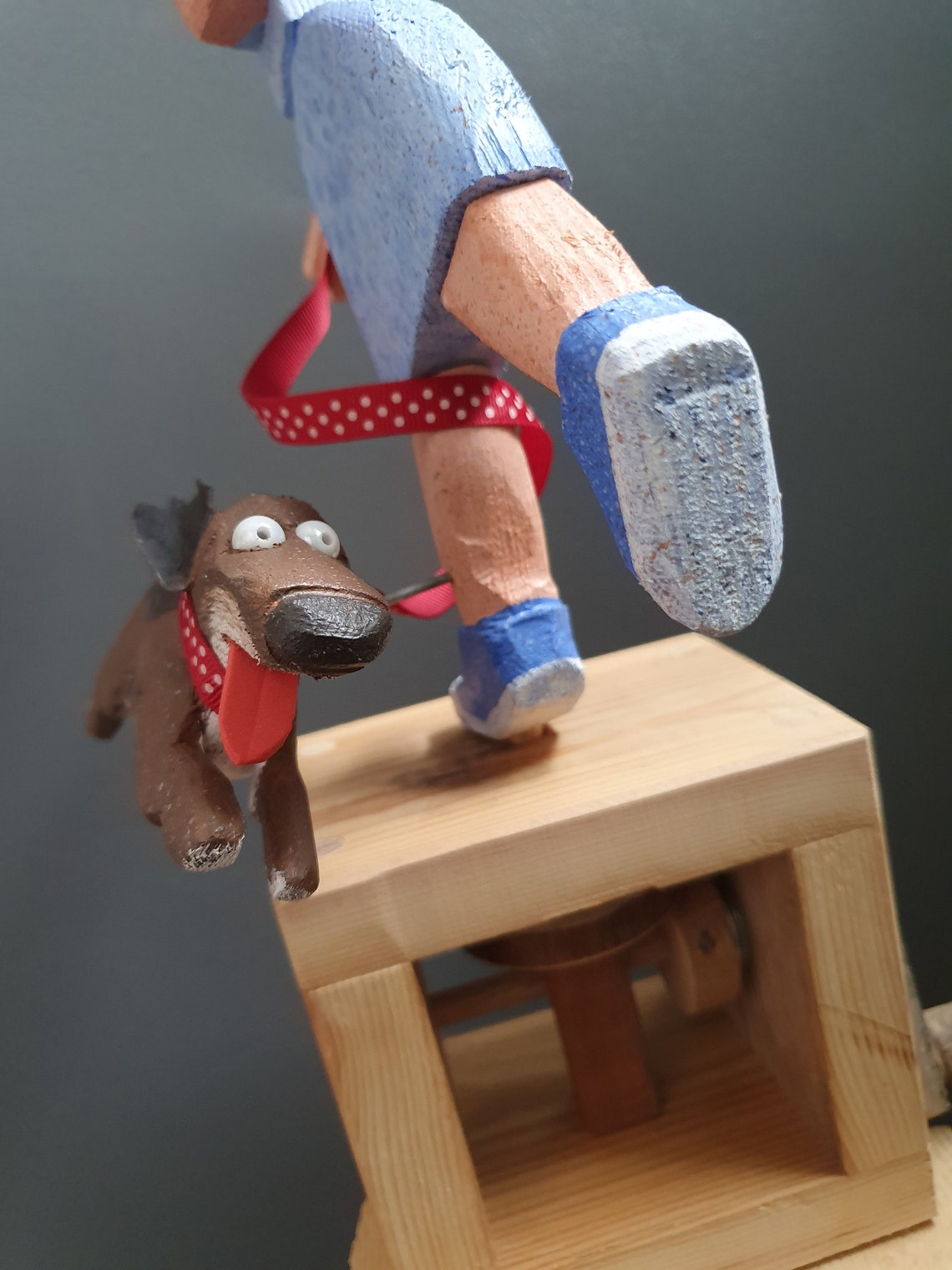 Personalised Dog Walk Automata Mechanical Kinetic Art - Etsy