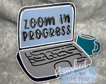 Zoom Meeting in Progress Sign - Etsy
