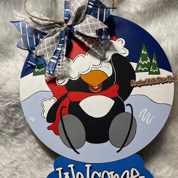 Penguin Door Sign - Etsy