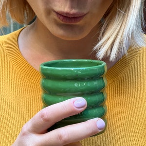 Wave Shape Multi Color Coffee Tea Mug | Handmade Ceramic Cups ...