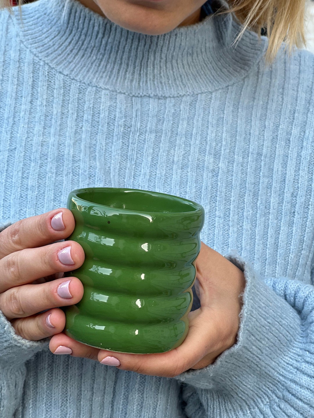 Wave Shape Multi Color Coffee Tea Mug | Handmade Ceramic Cups ...