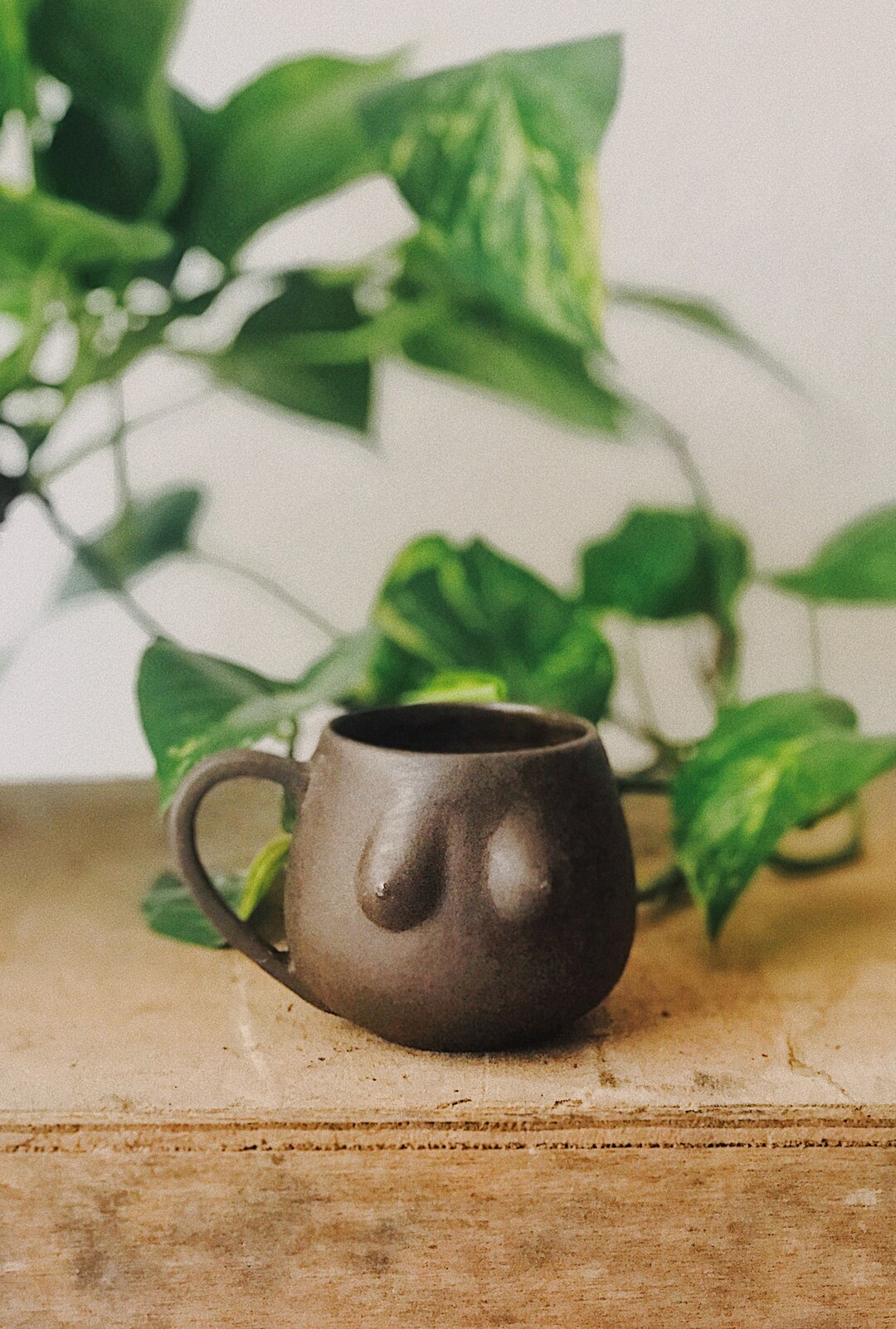 Boob Mug | Dark Brown Ceramic Boob Mug, Ceramic Tits Mug, Boob Pottery, Ceramic Tits Mug, Gift ...