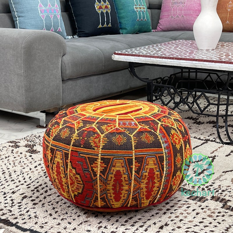 Vintage Green Ottoman - Etsy