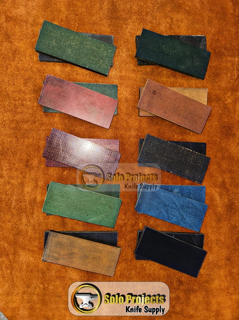 5”x2” Micarta Scales for Knife Making and Other Crafts, 20 Random Color ...