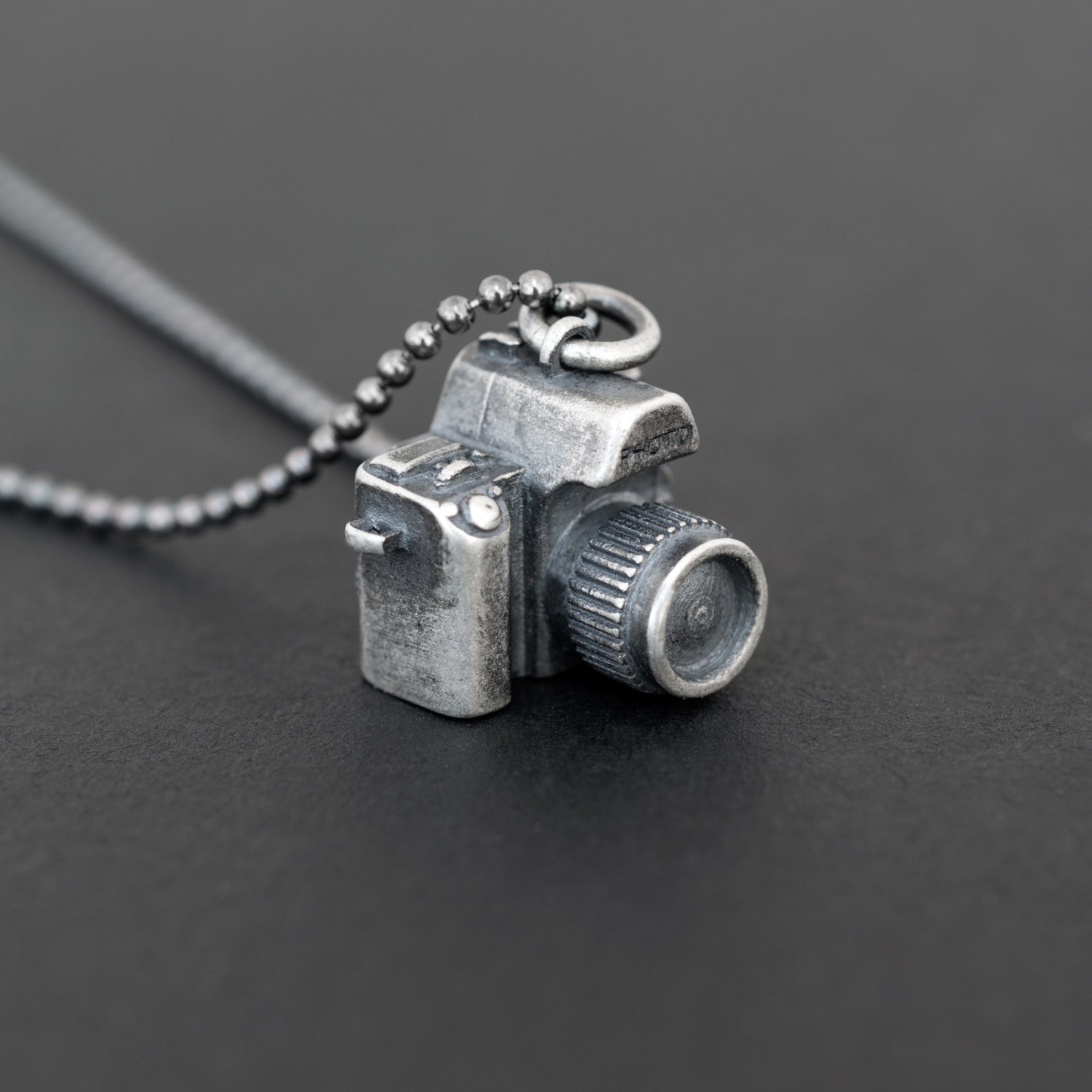 Oxidized Sterling Silver Camera Necklace | Photographer Jewelry Best ...
