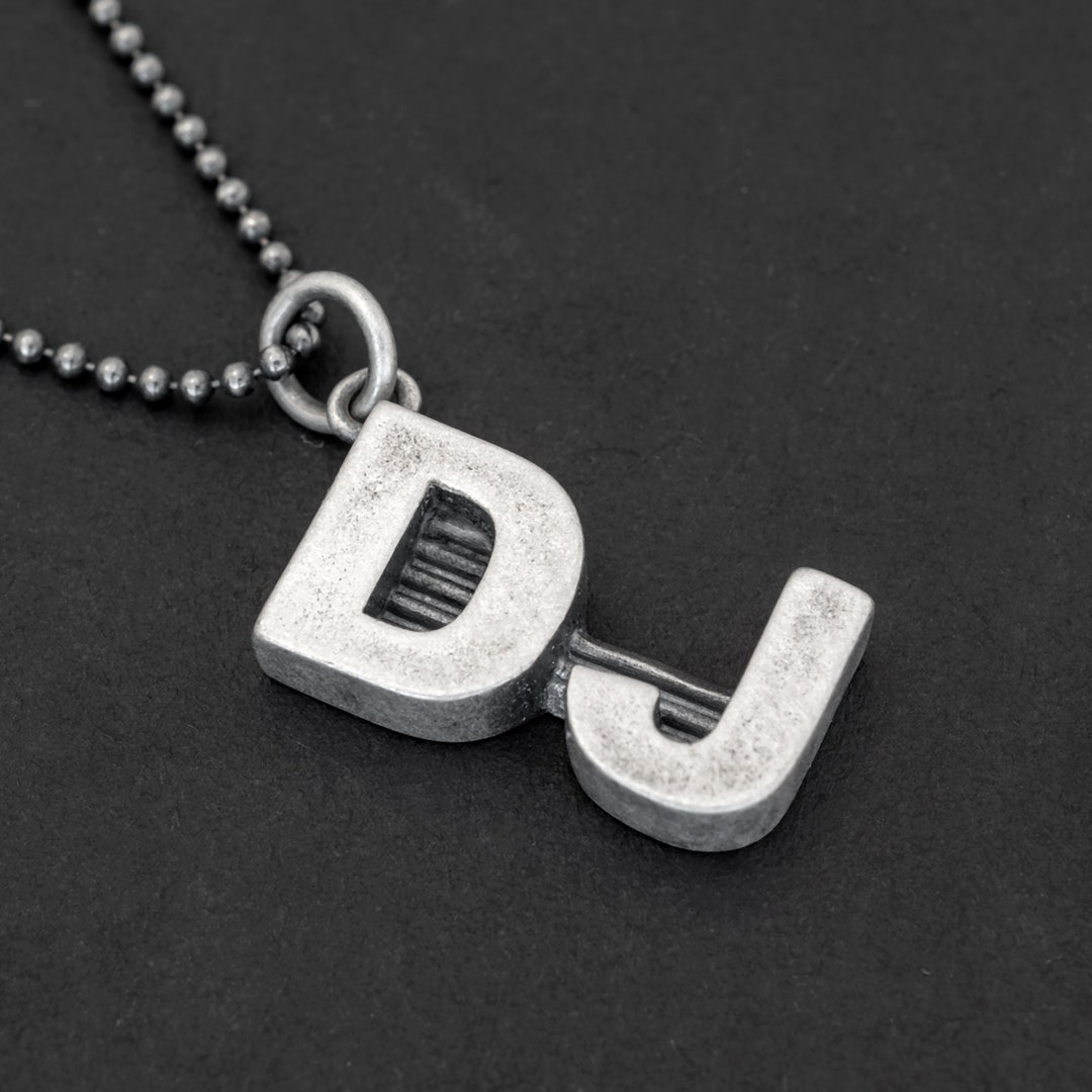 Sterling Silver Necklace for Men DJ Necklace & Hip Hop Jewelry Music ...