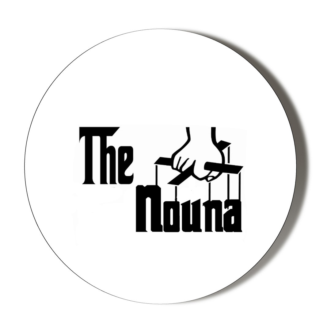 THE GODMOTHER GREEK Nouna Black Strings White Button Badge 4 - Etsy