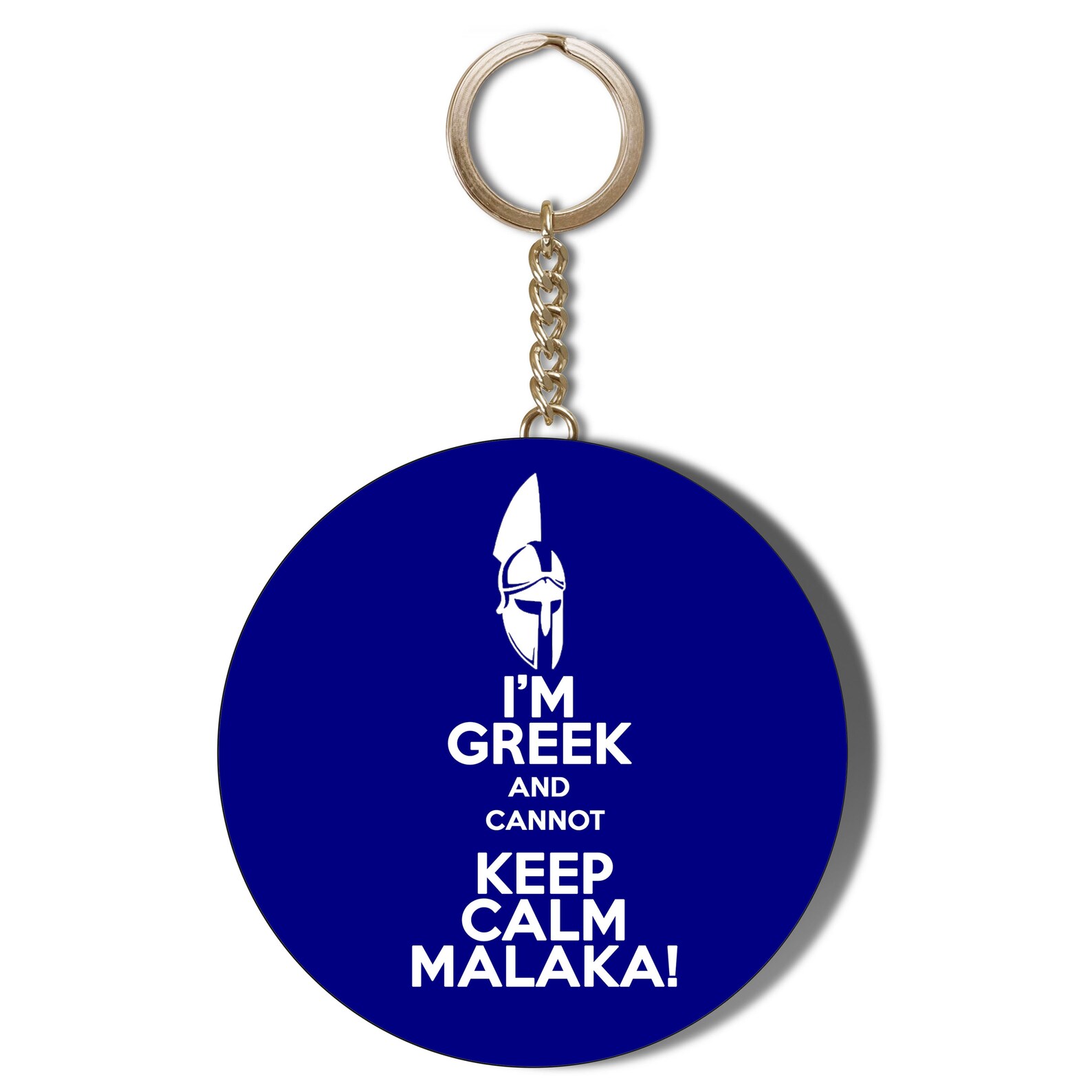 I CANNOT KEEP CALM I'm Greek Malaka 58mm Round Keyring 5 Keyring ...