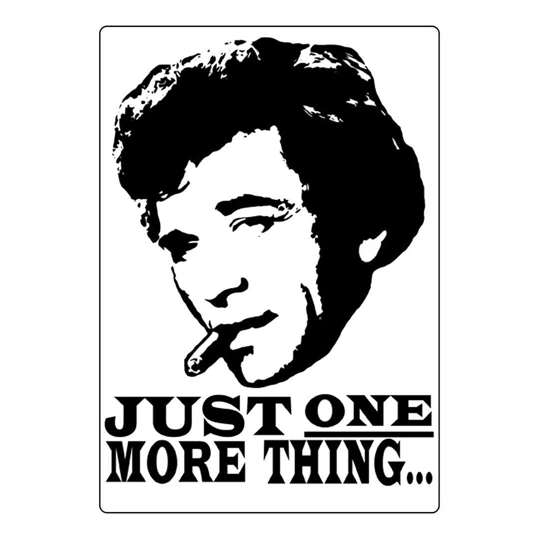 Columbo Just More Thing Poster - 3 Sizes A5, A4 A3 - Etsy