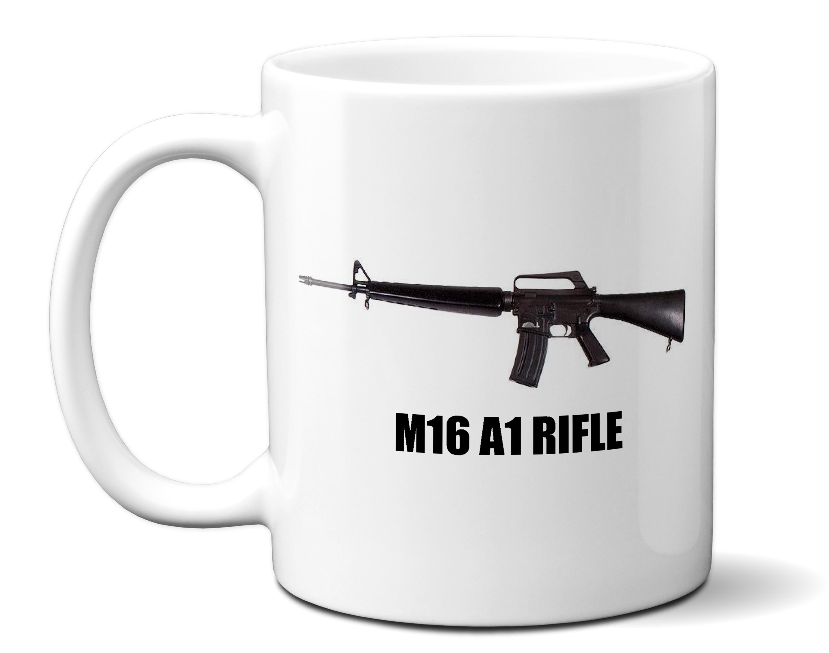M16 A1 Machine Gun US Army Specification Heavy Ceramic Mug 2 Various ...