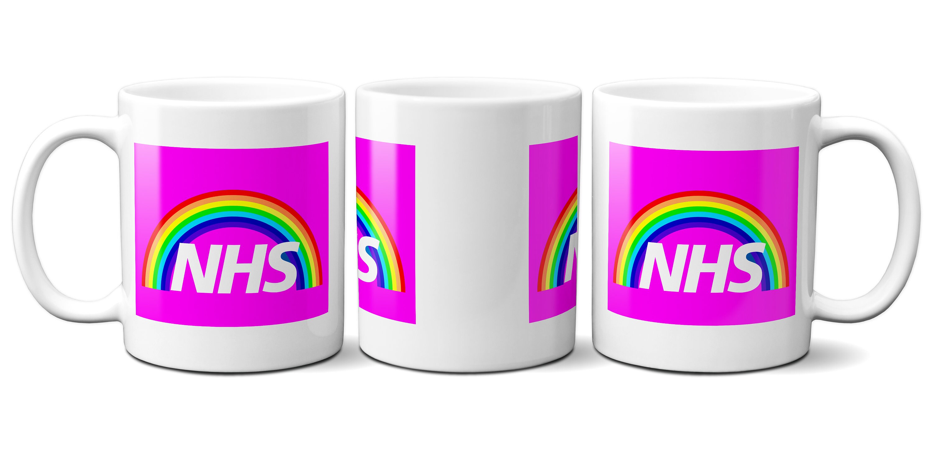 NHS Rainbow Pink Novelty 2 Various Sizes Available Heavy - Etsy