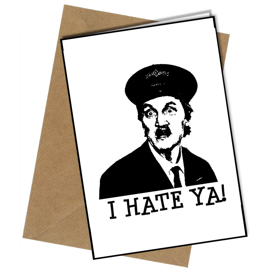 Blakey on the Buses I Hate Ya Greeting Card A5 With Badge or Keyring 6 ...