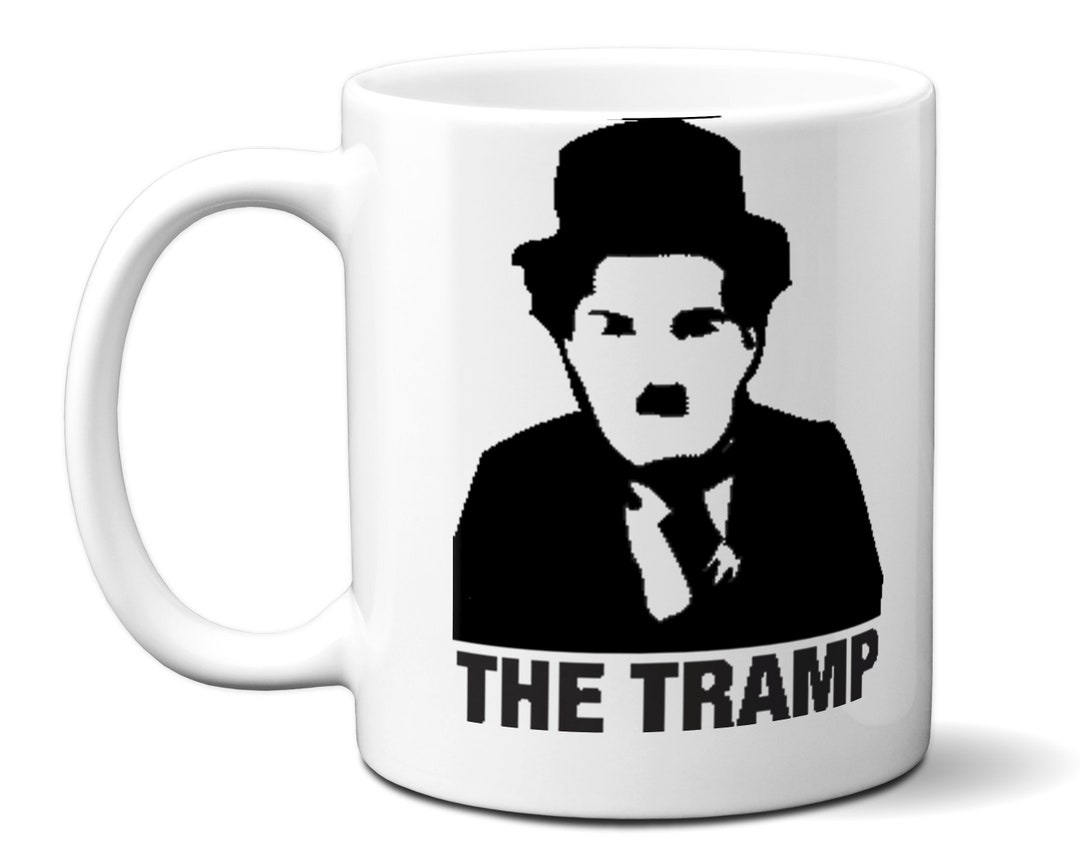Charlie Chaplin the Tramp Retro Pop Art Heavy Ceramic Mug (2 Various ...