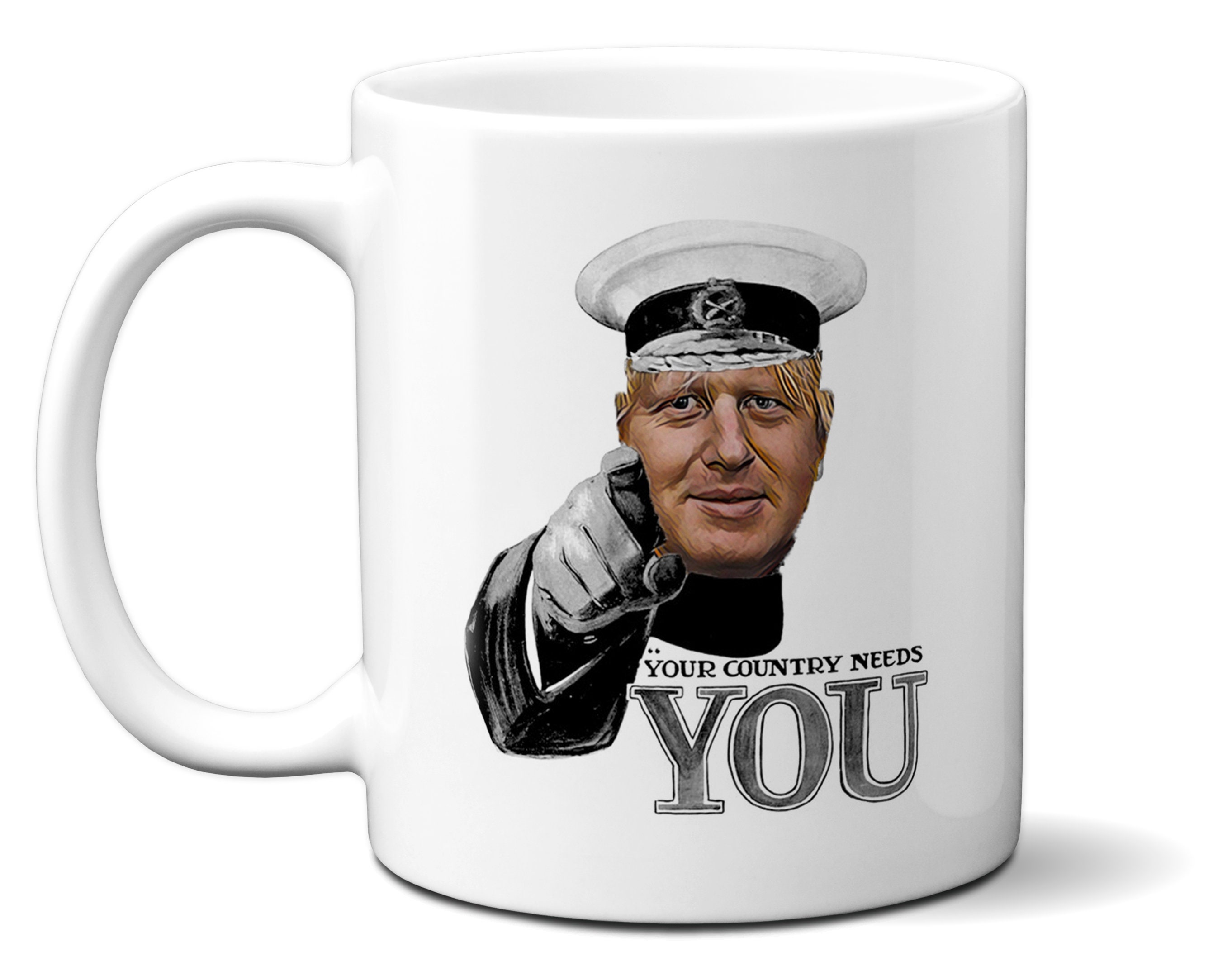 BORIS JOHNSON Your NHS Needs You Heavy Ceramic Mug 2 Various Sizes ...