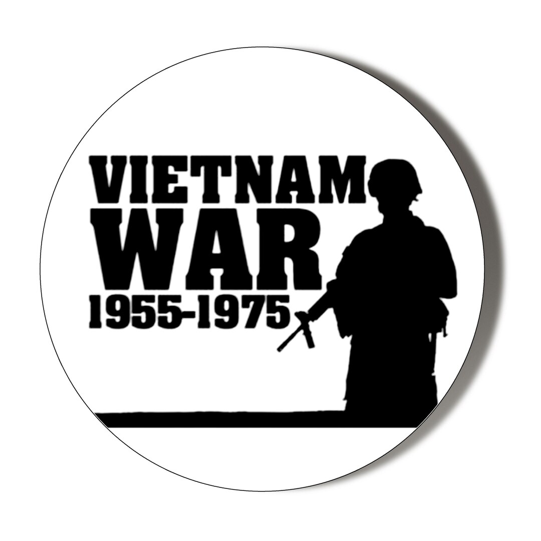 Retro Vietnam War Veteran Button Badge (4 Various Sizes Available) - Etsy