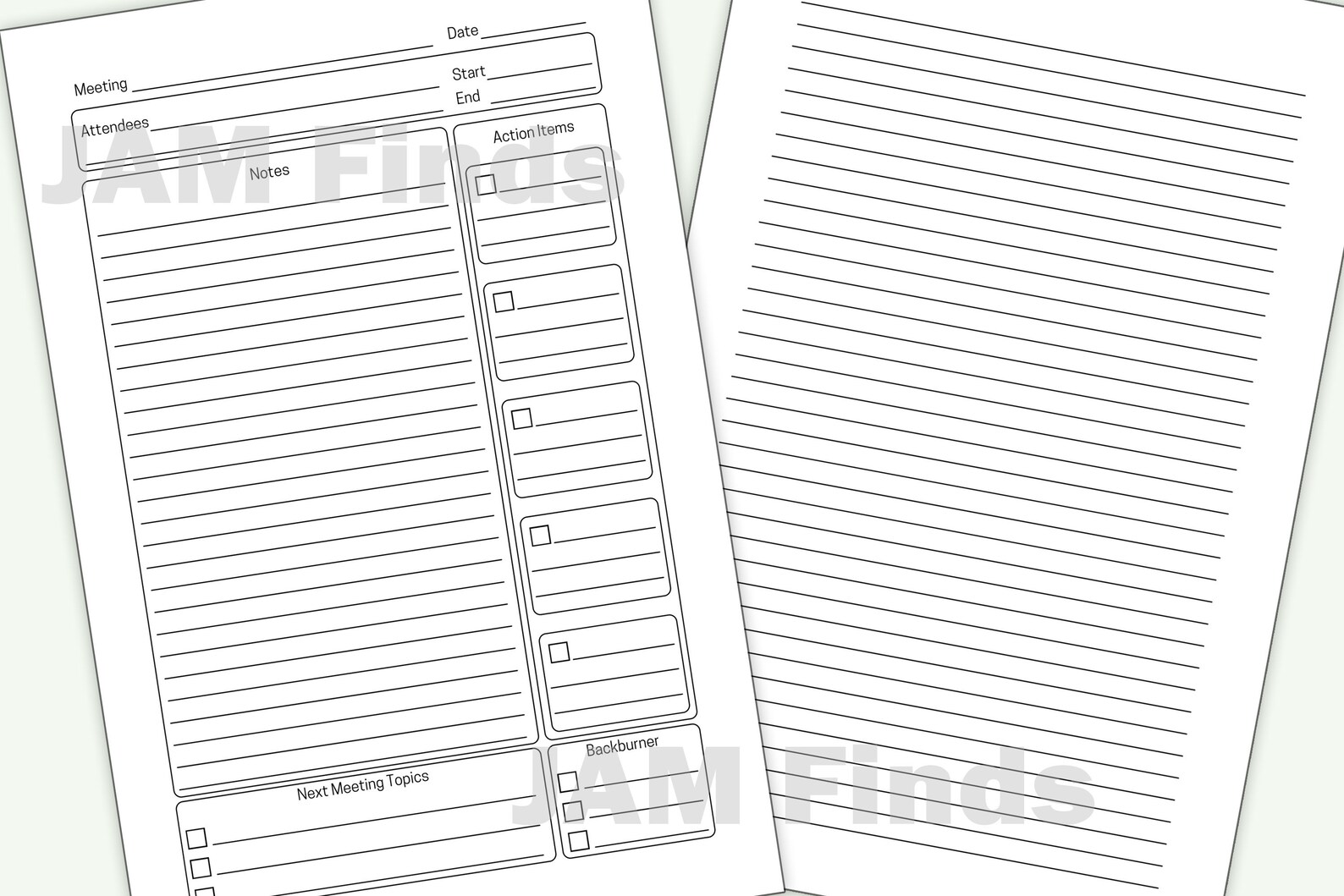 Meeting Notes Template Printable Business Note Taking Meeting Minutes meeting-notes-template-printable-business-note-taking-meeting-minutes