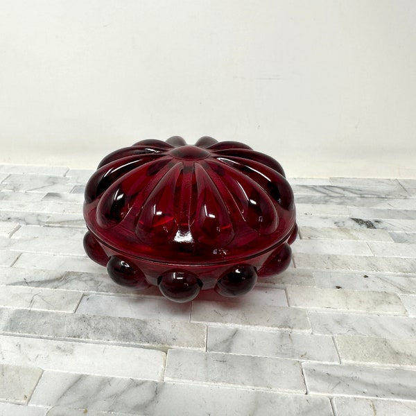 Fenton Glass Box With Lid - Etsy