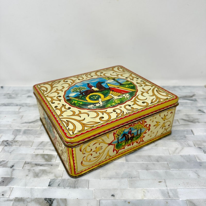 English Biscuit Tin - Etsy