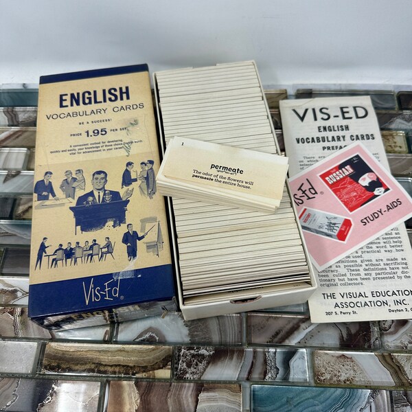 Vocabulary Cards - Etsy