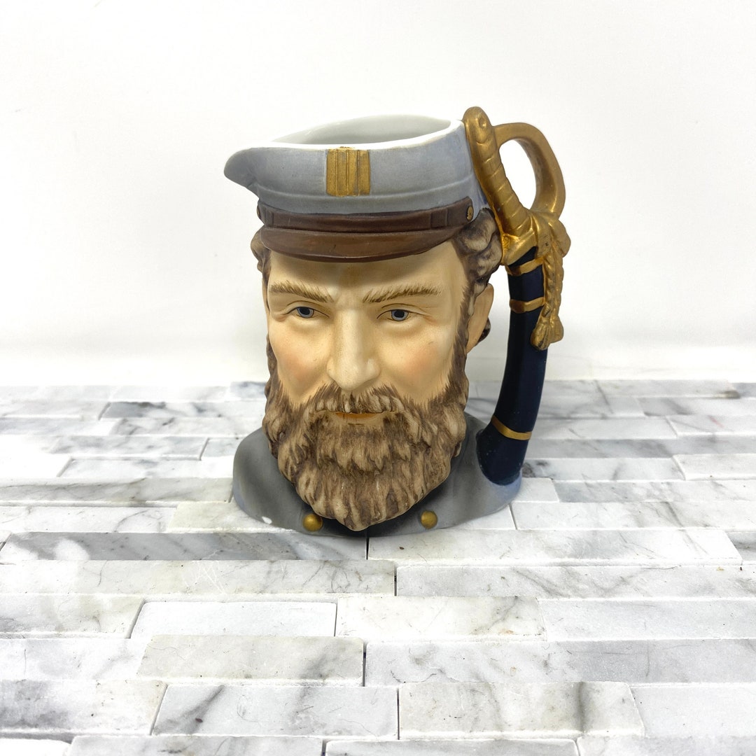 Lefton China Stonewall Jackson Creamer KW1112, Vintage 1960s Bisque ...