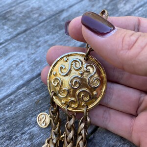 Edouard Rambaud Paris Byzantine Coin Charm Medallion Convertible Belt ...