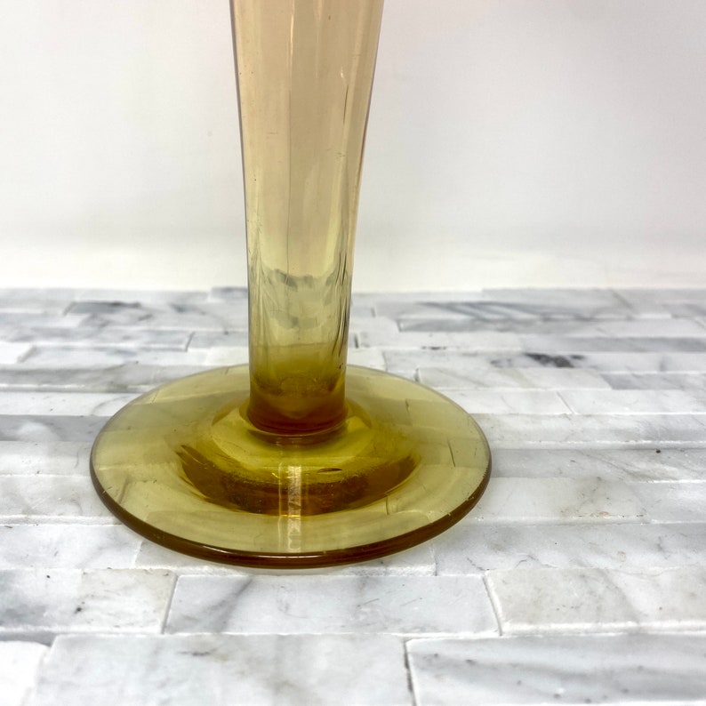 Antique Libbey Amberina Trumpet Bud Vase Vintage 1918 Signed - Etsy
