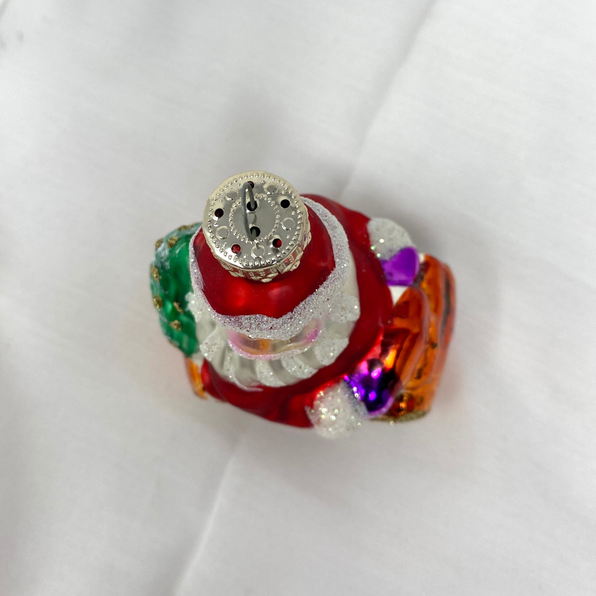 Vintage Blown Glass Santa Claus Ornament Red Gold Santa in - Etsy