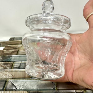 Crystal Jam Jelly Jar With Lid, Vintage Etched Roses Glass Jam ...