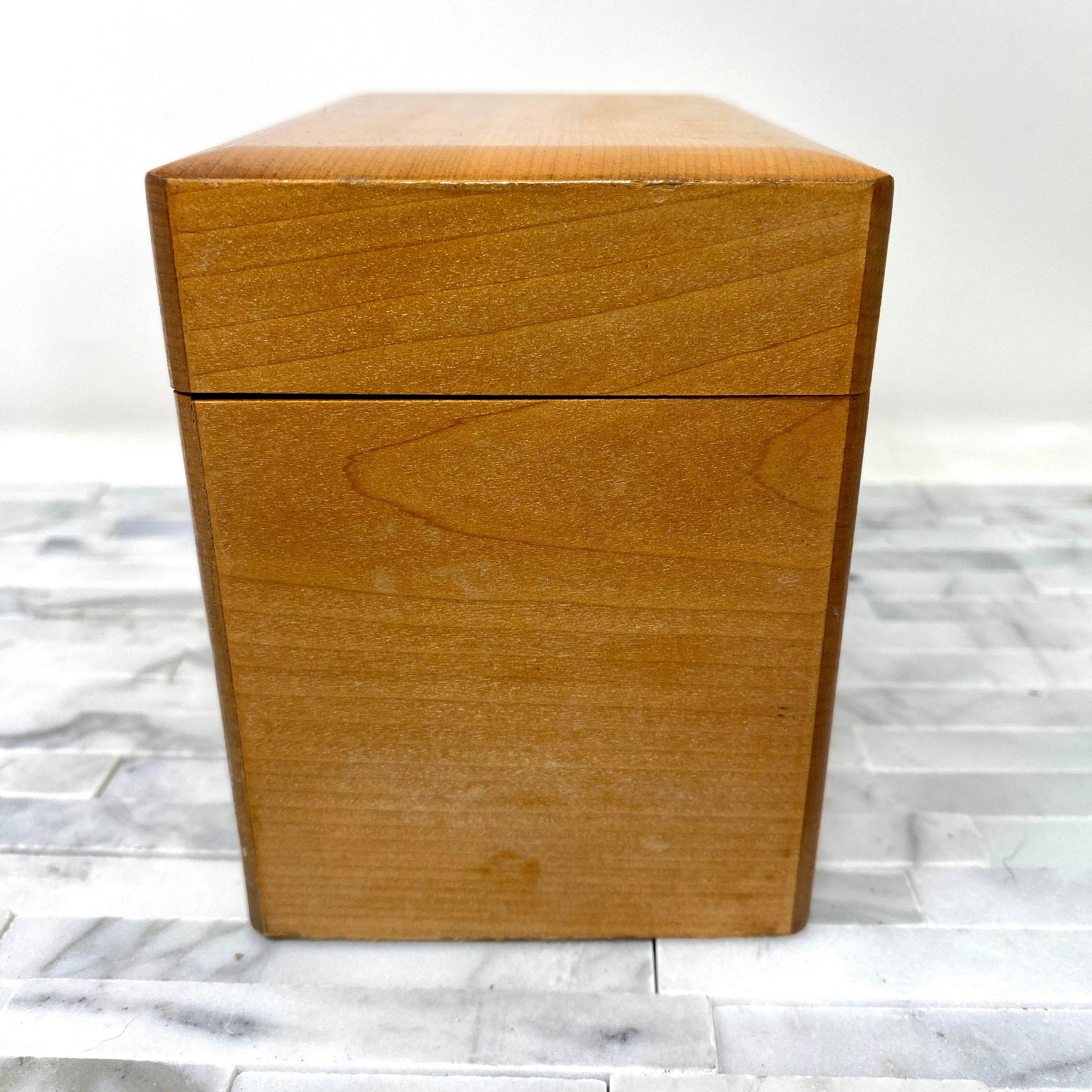 Ucagco Rooster Recipe Box Vintage 1950s 1960s Wood Kitchen - Etsy