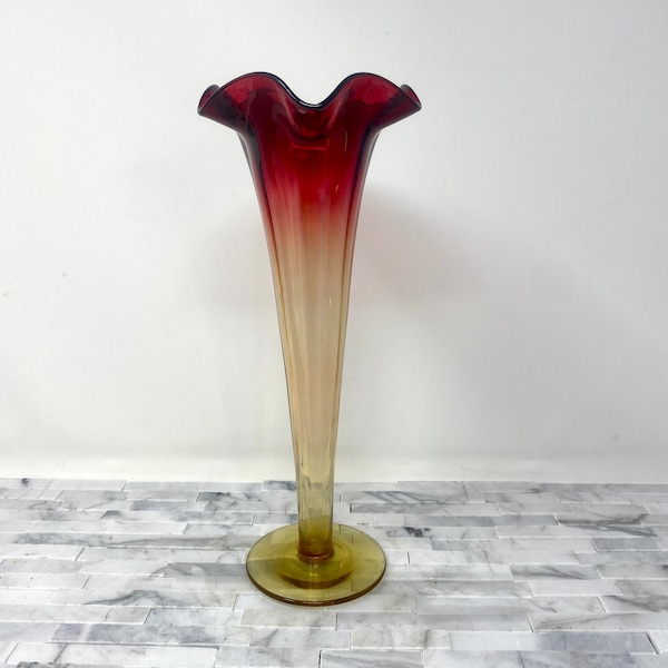 Signed Libbey Vase - Etsy