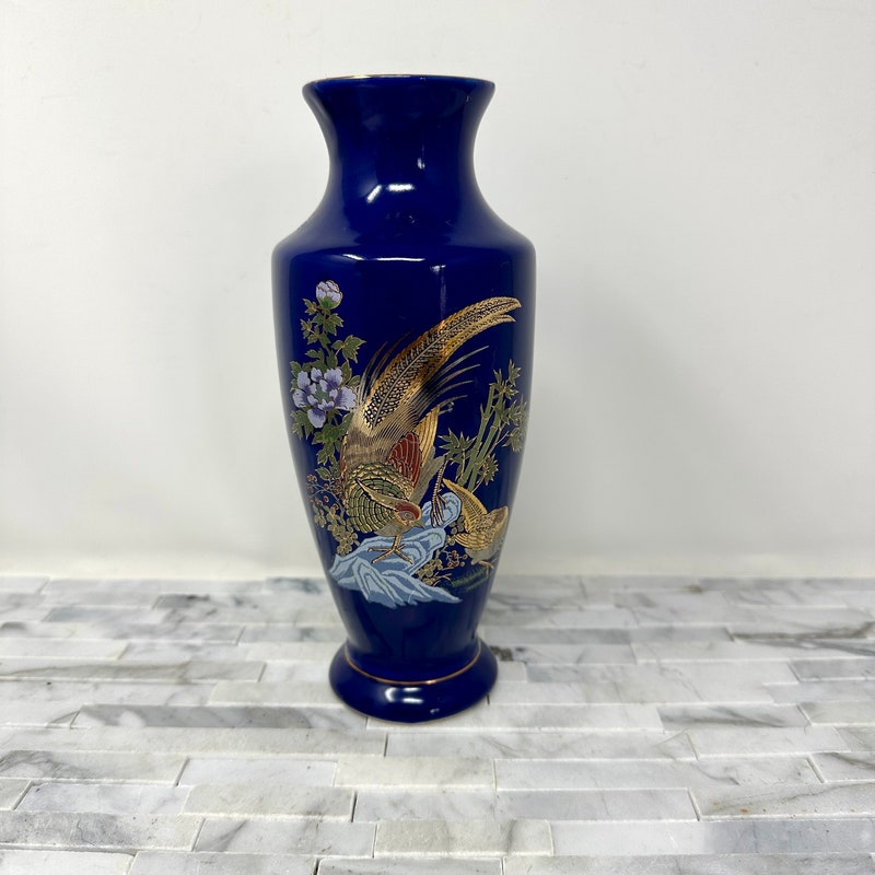 Pheasant Vase - Etsy