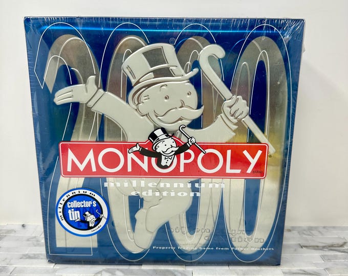2000 Millennium Edition Monopoly Game Sealed, Vintage Hasbro Parker ...