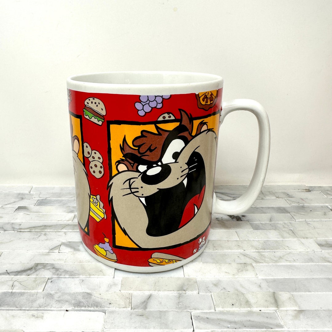Taz Coffee Mug, Vintage 1994 Warner Bros Sakura Tasmanian Devil ...