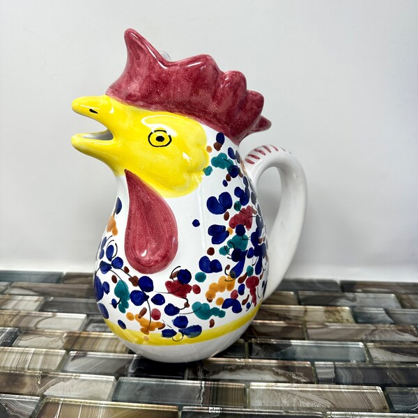 Rooster Pitcher - Etsy