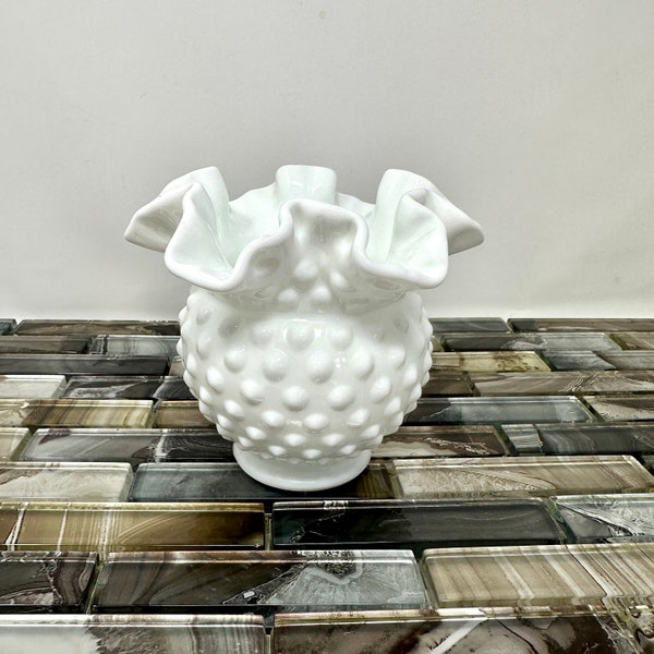 Ruffled Rim Vase - Etsy