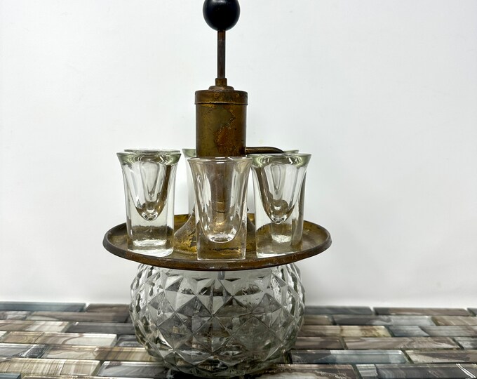 Vintage Murfreesboro Park Ind Pump Decanter Set, Mid Century Modern ...