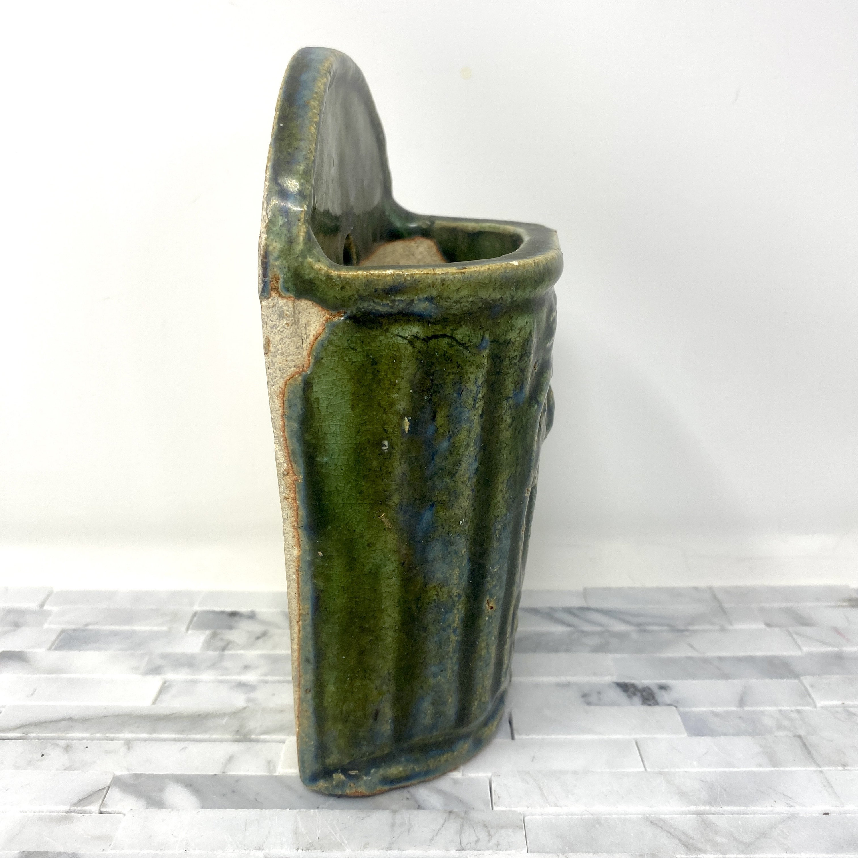 Shiwan Stoneware Pottery Wall Pocket Chopsticks Holder - Etsy