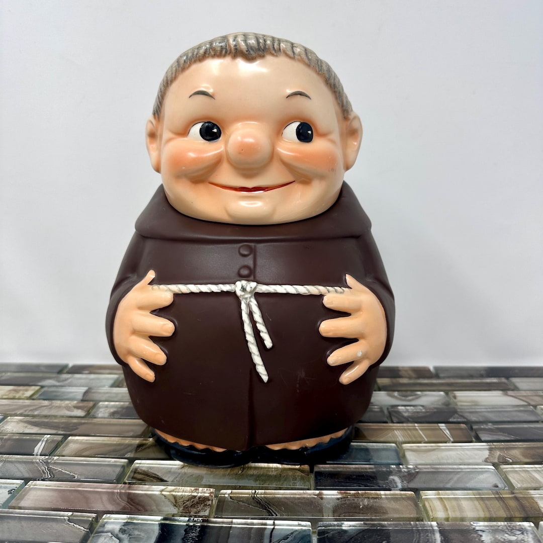 Goebel Friar Tuck Cookie Jar With Toes K29 1956, Vintage West Germany ...